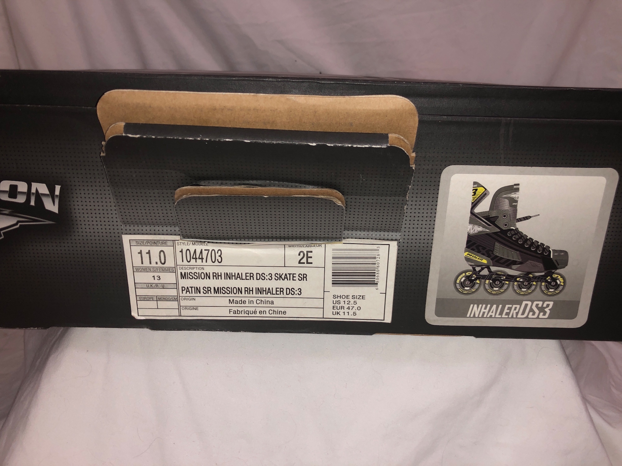 New Mission Size 11EE Inhaler DS3 Inline Skates | SidelineSwap