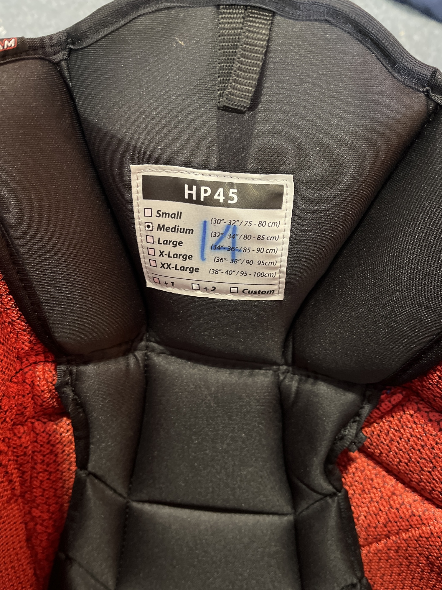 Used Blue CCM HP45 Pro Stock Pants Colorado Avalanche #14 Medium ...