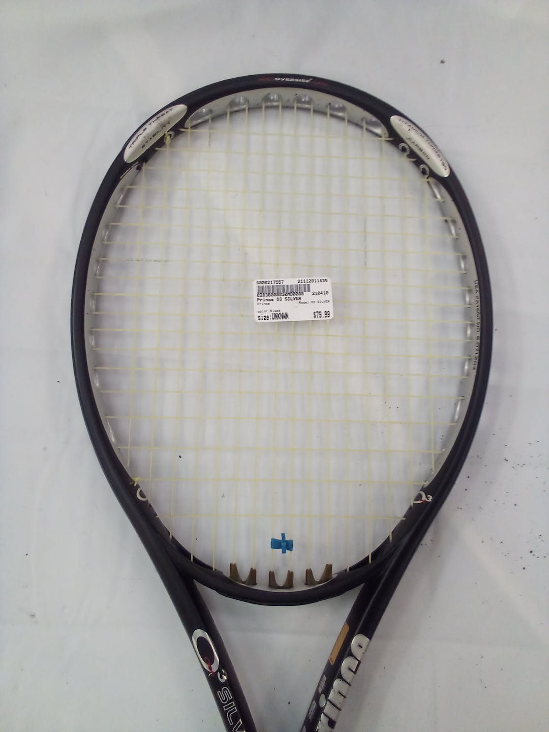 Used Prince O3 Silver Unknown Racquet Sports Tennis Racquets | SidelineSwap