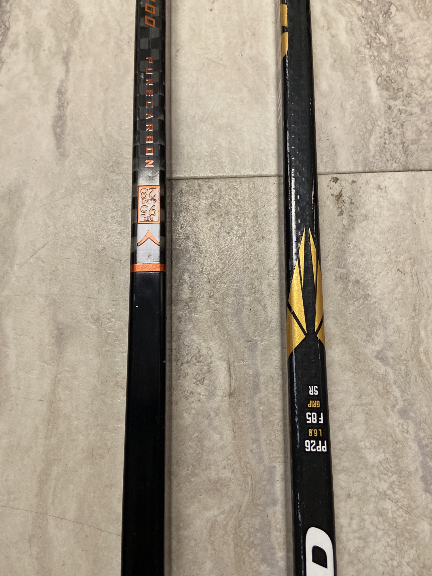 2 Senior Right Handed Sticks, Verbero P28 And Sherwood Rekker 90 PP26 ...