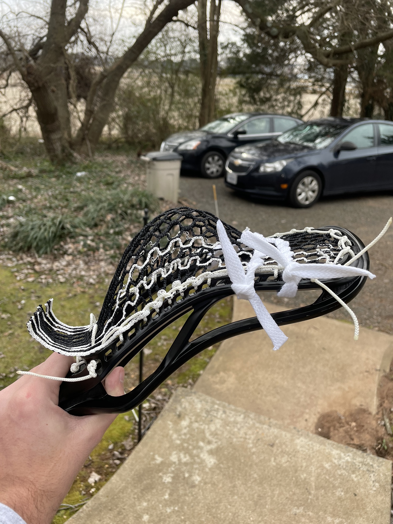 BN ECD DNA strung with ECD black and white striker mesh | SidelineSwap