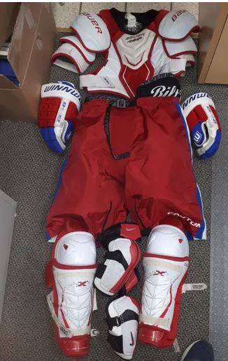 Bauer APX2 RANGERS complete Hockey Equipment set SENIOR MEDIUM ...
