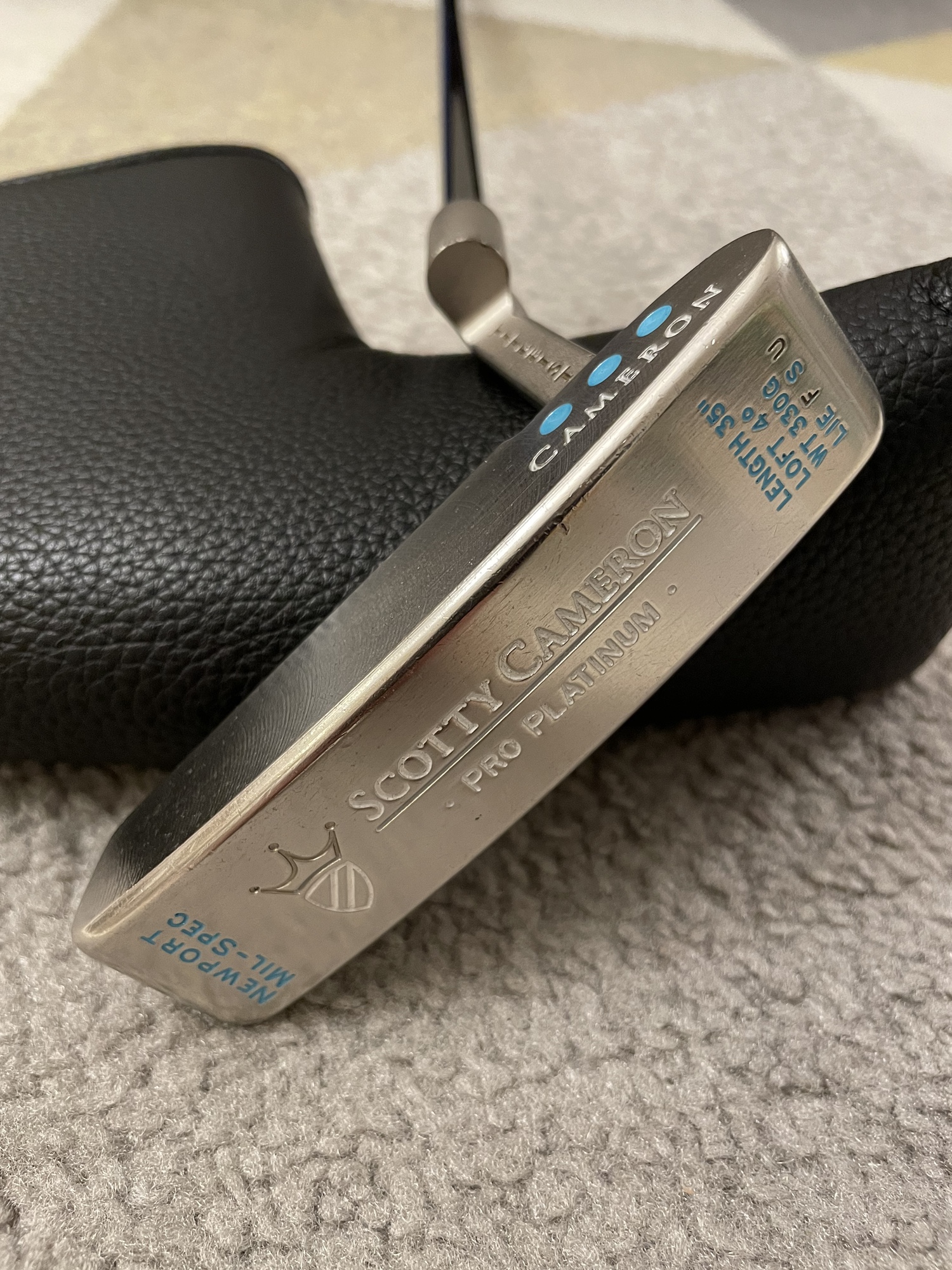 2000 Titleist Scotty Cameron Pro Platinum Newport Mil-Spec Custom 35 ...