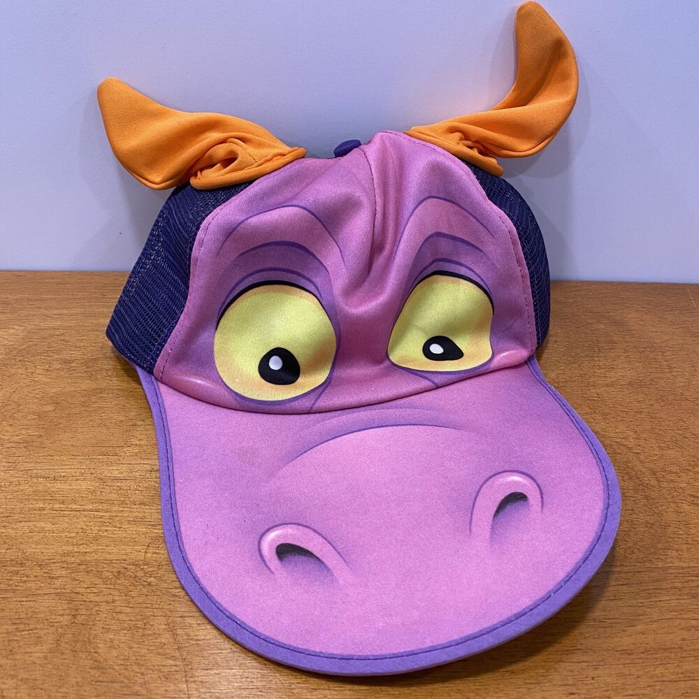 Figment Disney Hat Cap Trucker Mesh Epcot Mascot Vintage 80s Dragon ...