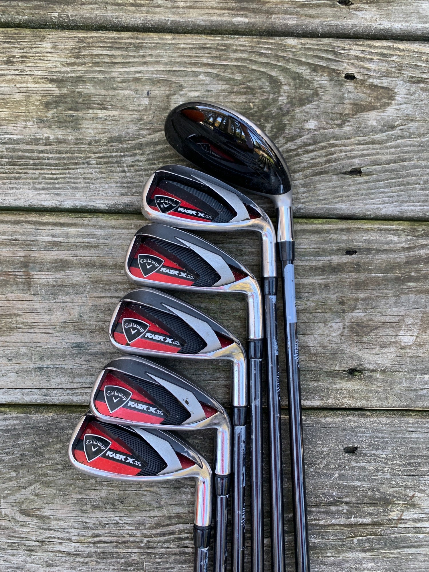 Used Men's Callaway Razr X HL Right-Handed Golf Iron Set (Number of ...