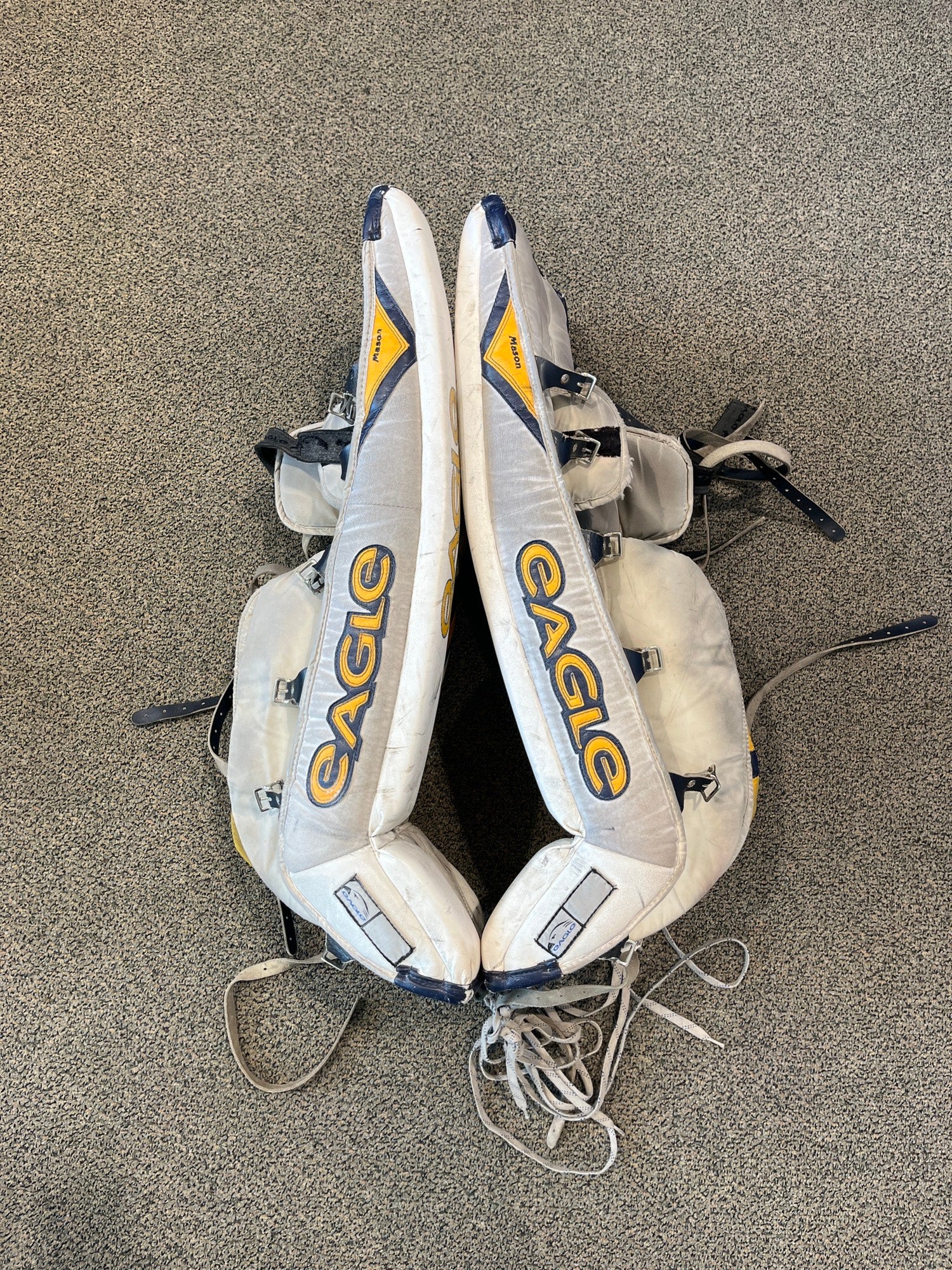 Used 35" Eagle Goalie Leg Pads Pro Stock | SidelineSwap
