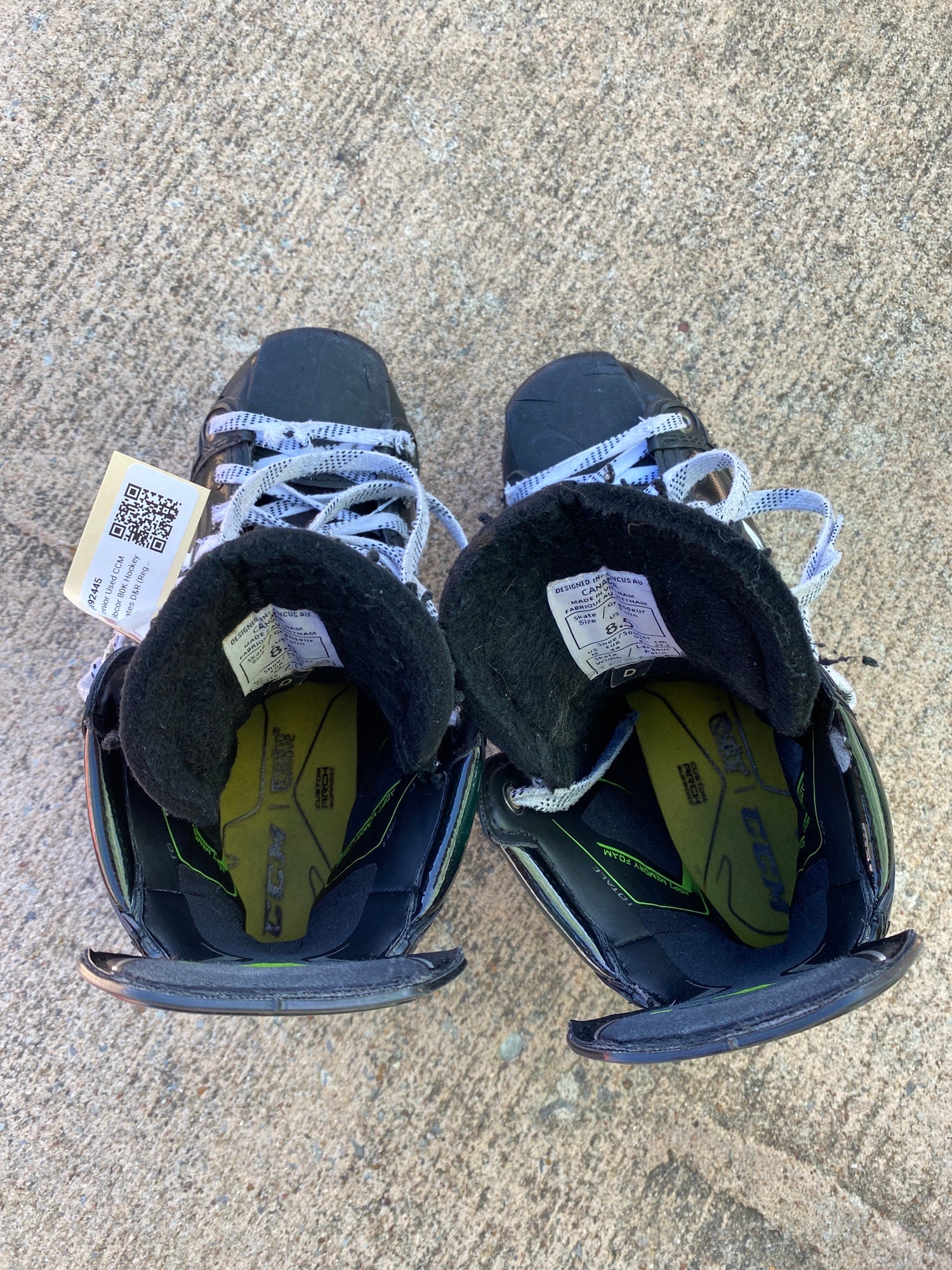 Senior Used CCM Ribcor 80K Hockey Skates D&R (Regular) 8.5 | SidelineSwap