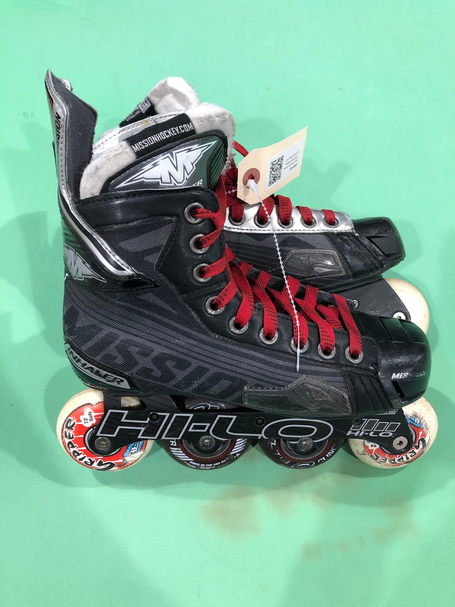 Used Mission Inhaler DS5 Inline Skates EE (Extra Wide) 4.5 | SidelineSwap