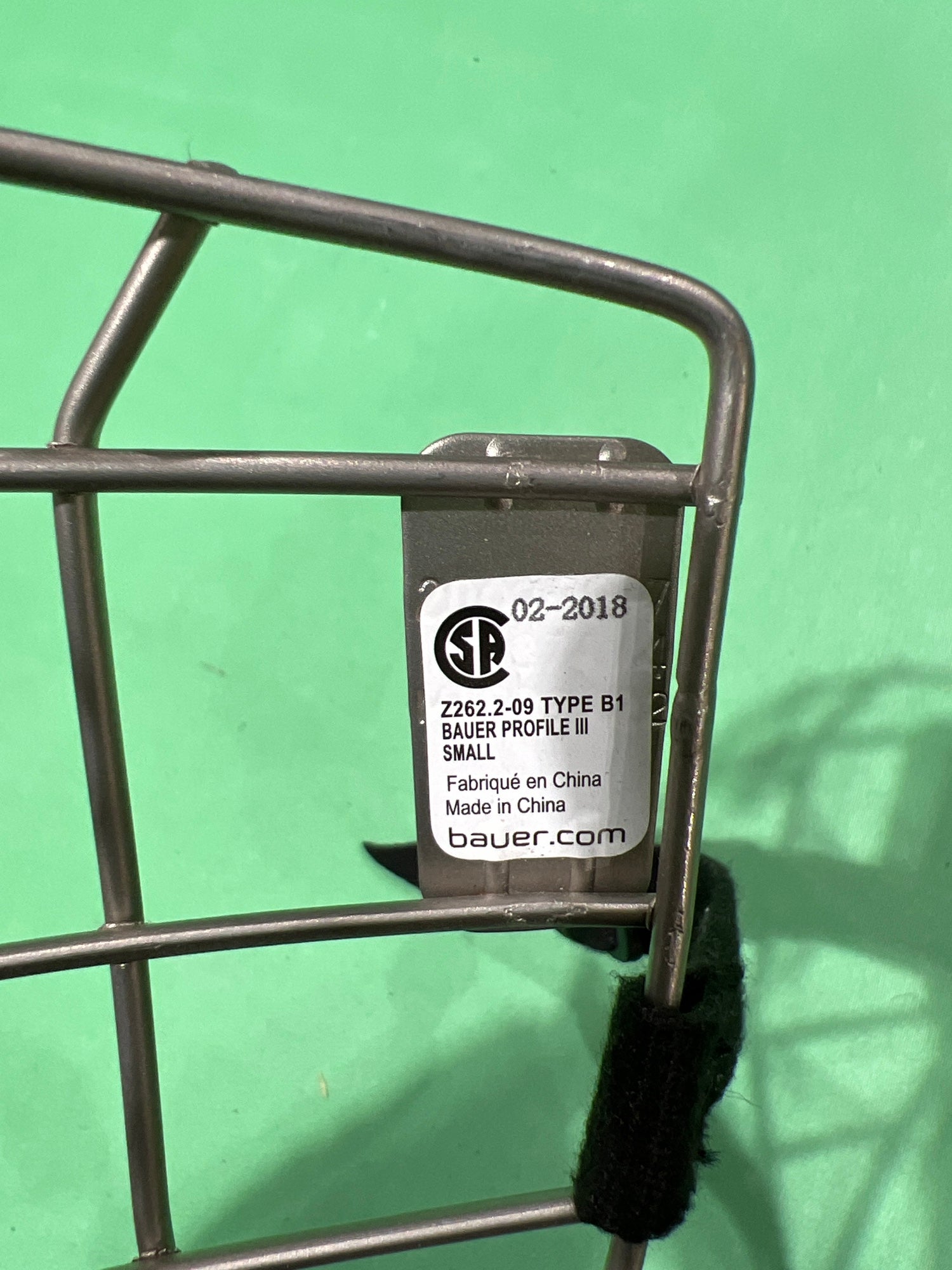 Used Small Bauer Profile III Facemask Cages, Visors & Shields Full Cage ...