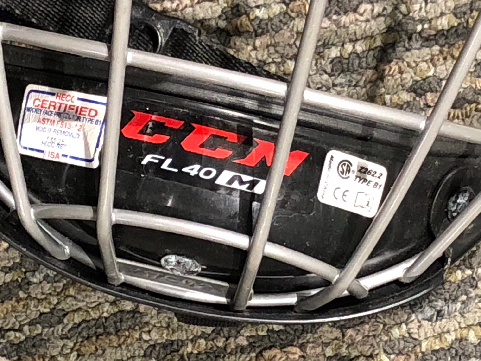 Used Medium CCM FitLite FL40 Cages, Visors & Shields | SidelineSwap
