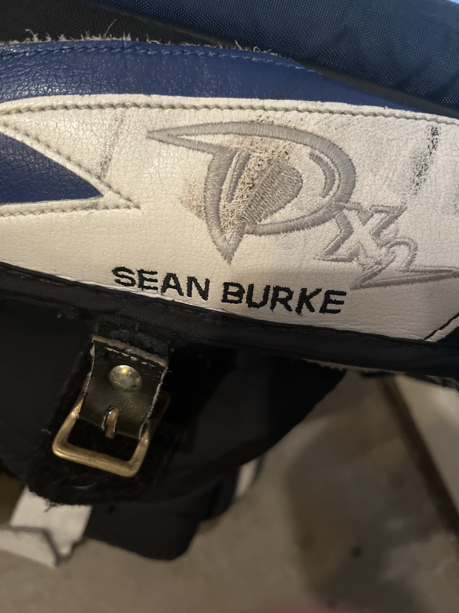 36" Sean Burke Brian's Pro Stock Dx2 Goalie Leg Pads | SidelineSwap