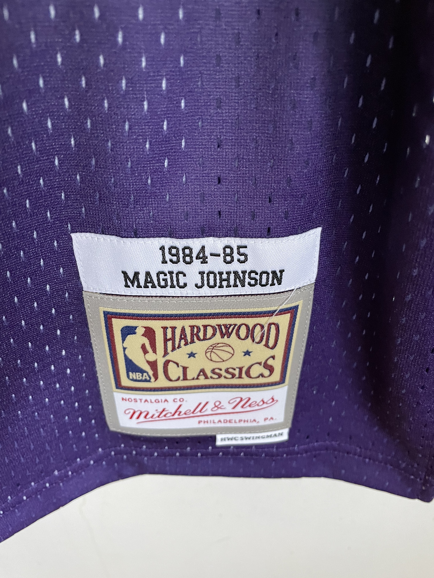 Magic Johnson Los Angeles Lakers Mitchell & Ness Men’s NBA Jersey L ...