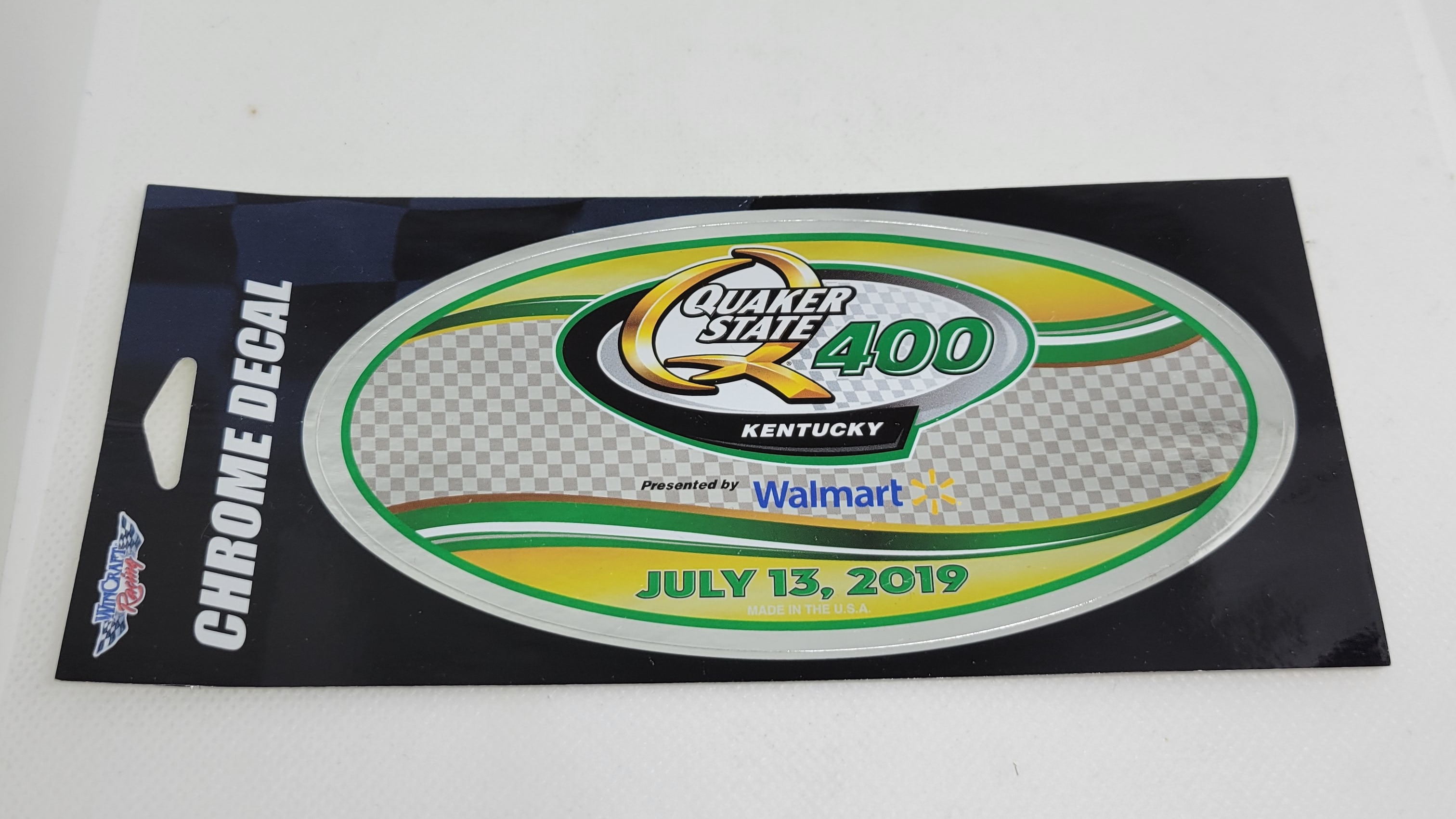 Kentucky Speedway 2019 Quaker State 400 Chrome Decal | SidelineSwap