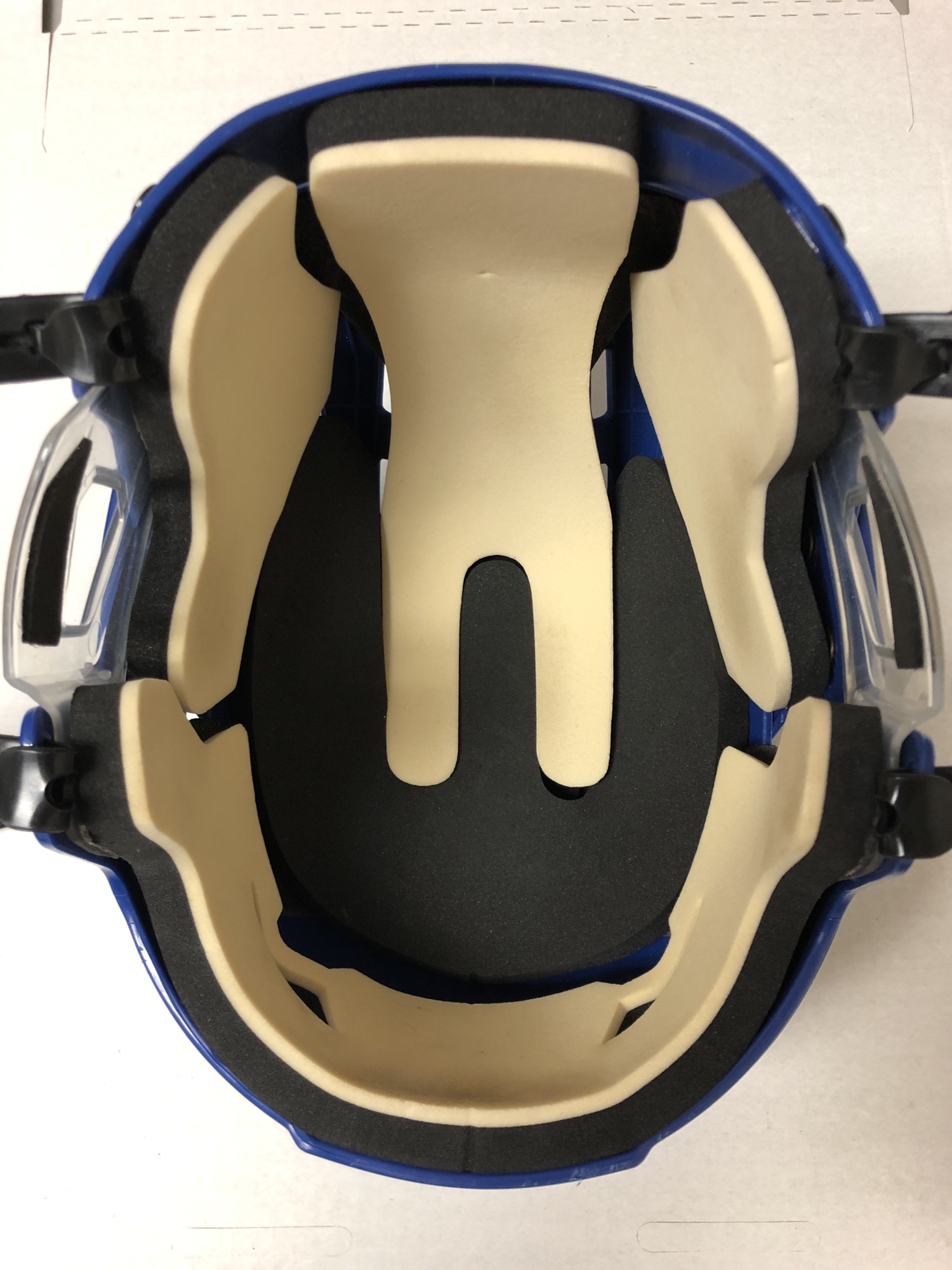 Senior CCM Vector V08 Hockey Helmet Royal Blue Small Sm S sr | SidelineSwap