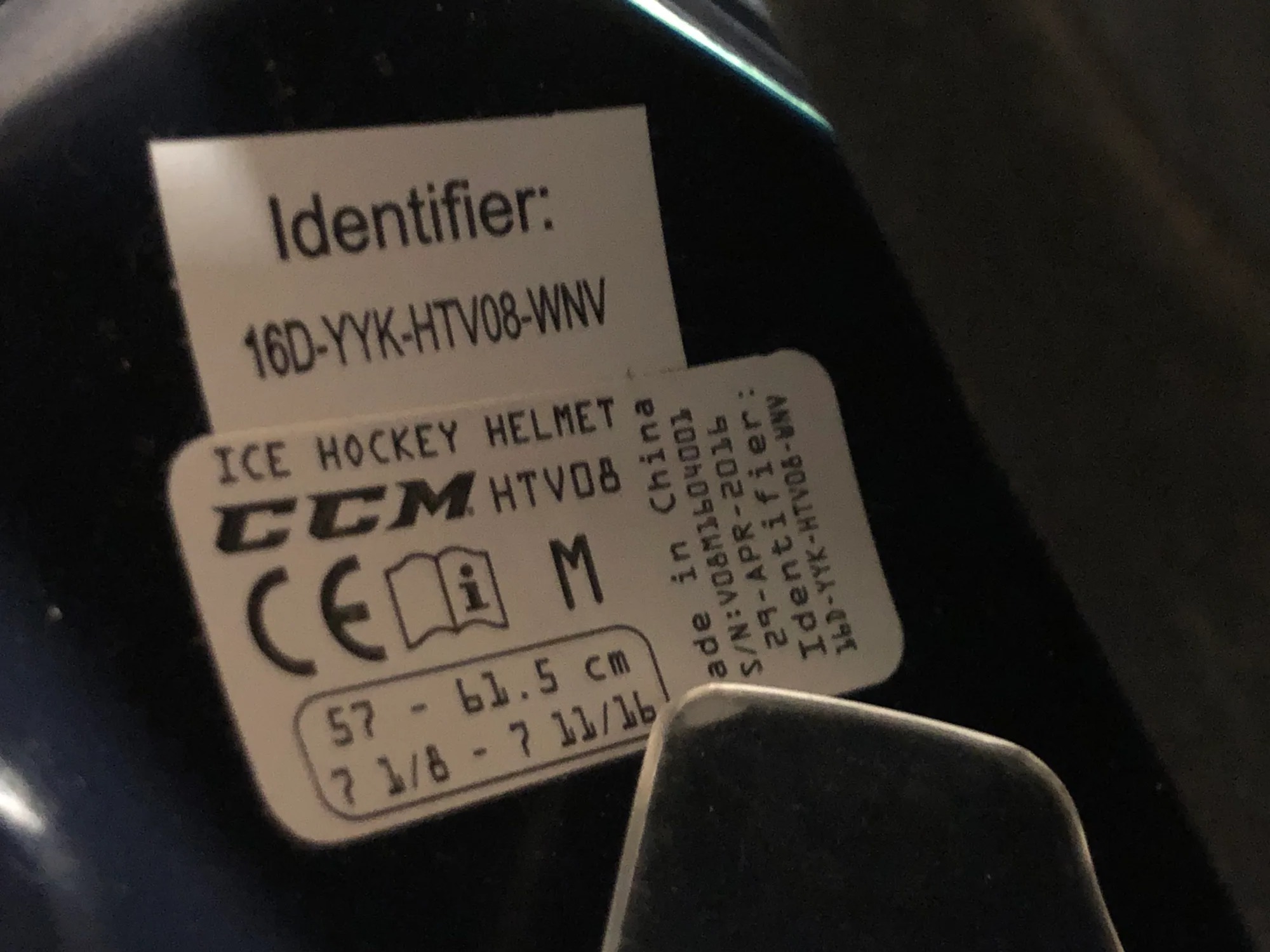 Pro Stock CCM Vector V08 Hockey Helmet Navy Blue Medium med m senior sr ...