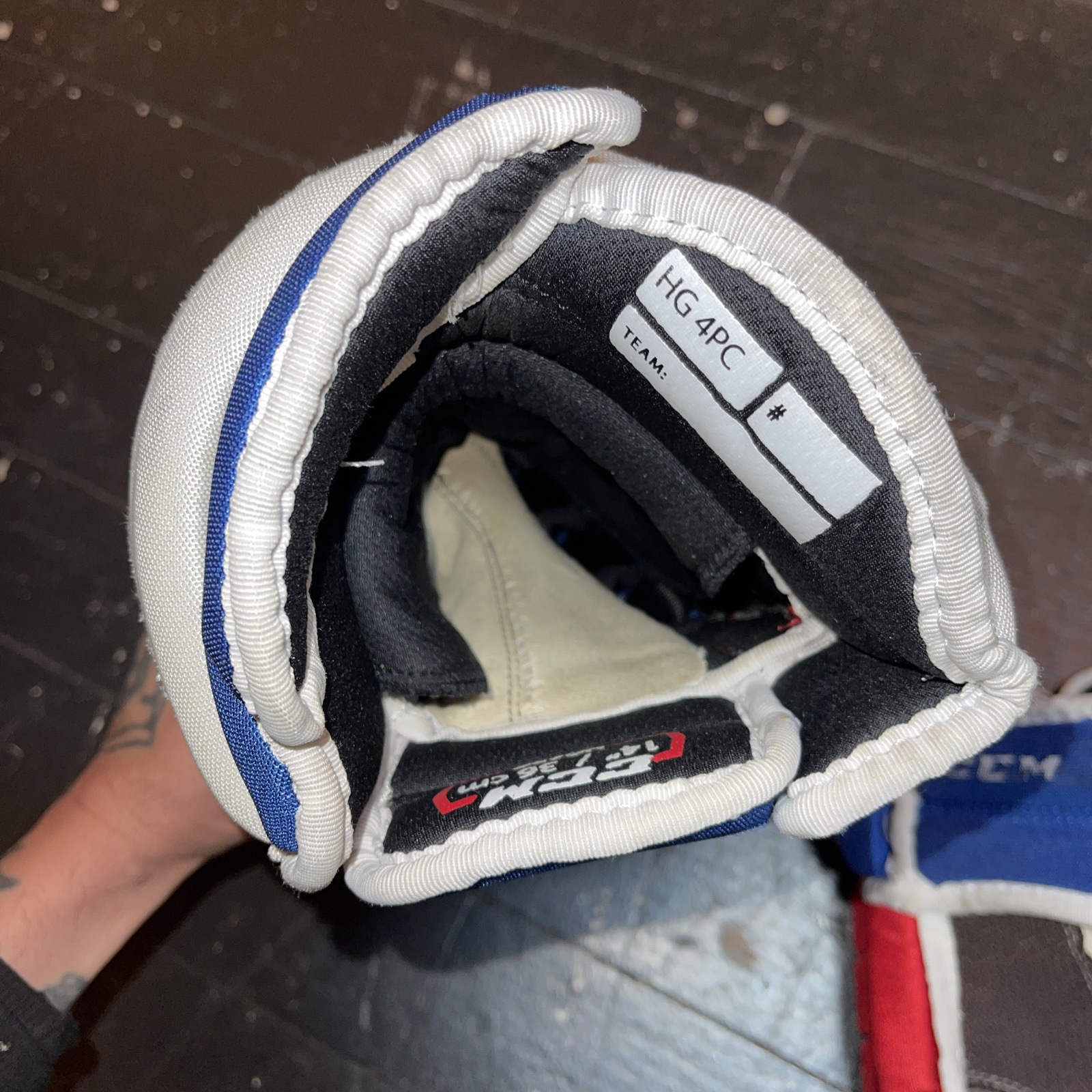 CCM red white blue gloves NY RANGERS team USA | SidelineSwap