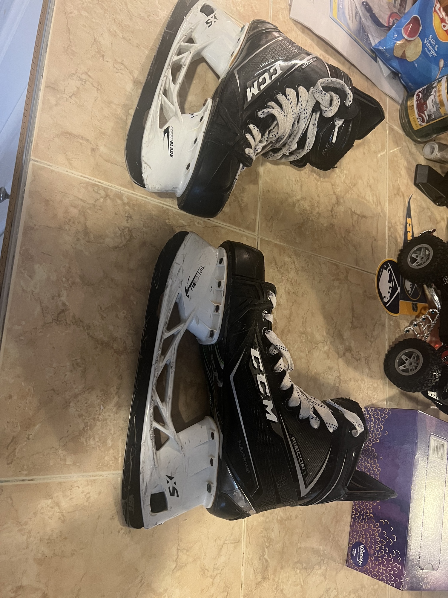 Used CCM Regular Width Size 9.5 Ribcor 80K Hockey Skates | SidelineSwap