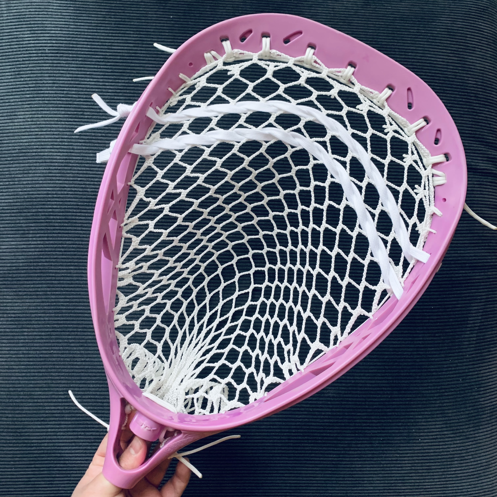 Factory Pink STX Eclipse w/ 12D The Mesh Dynasty - Goalie Head | SidelineSwap