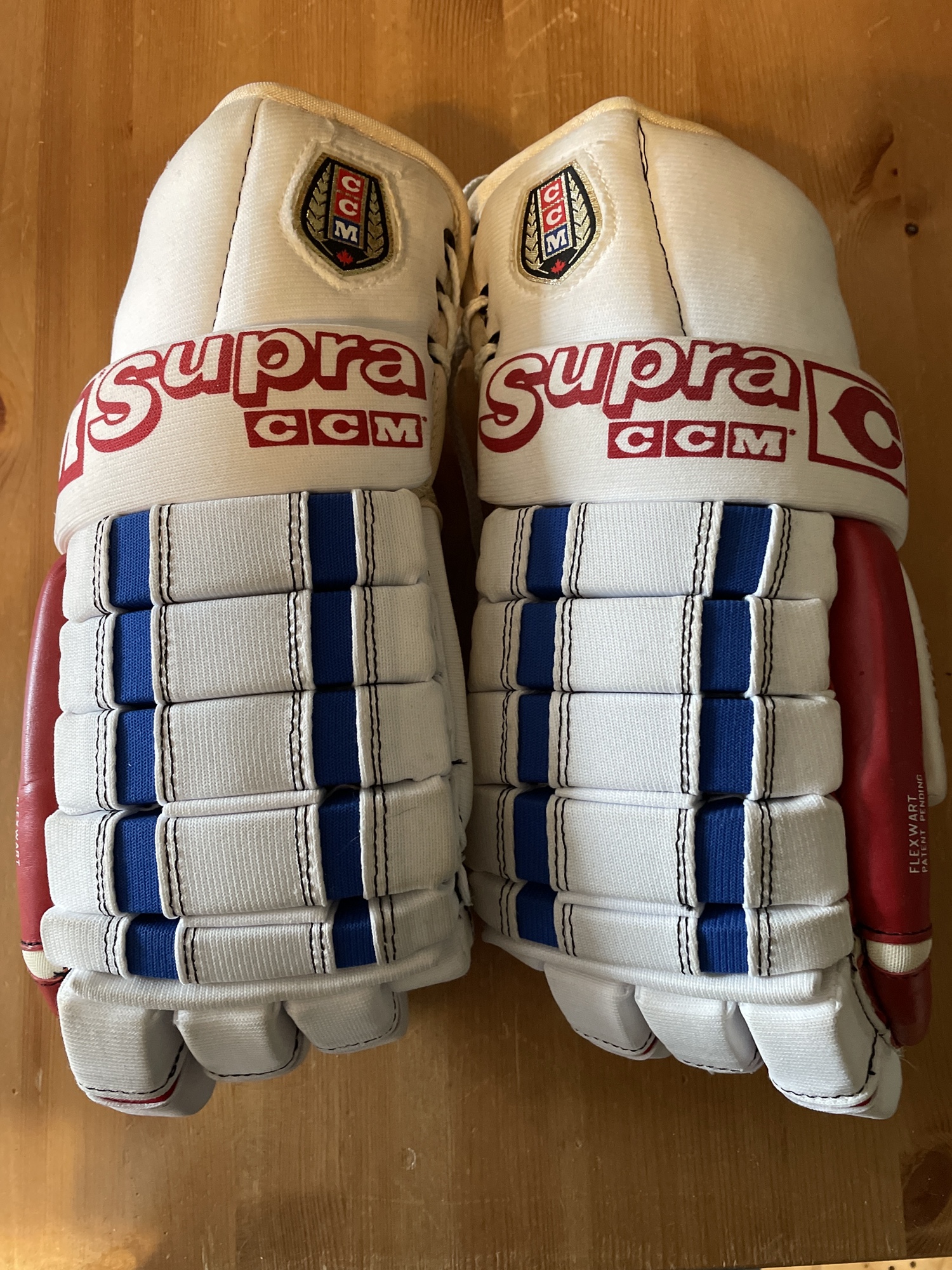 CCM SUPRA M-HG115 NY Rangers 15” Hockey Gloves | SidelineSwap