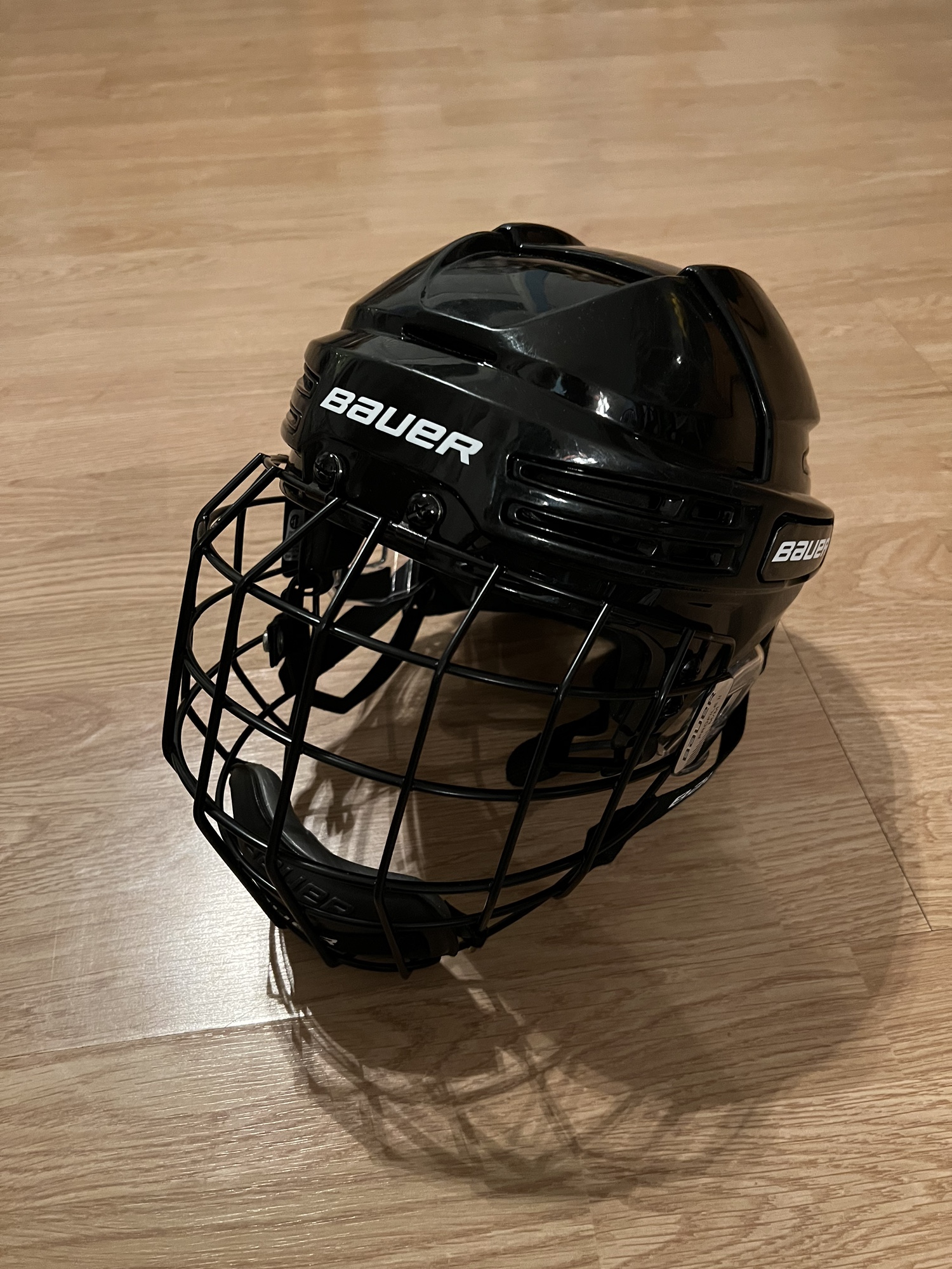 Bauer Re-Akt 75 Hockey Helmet w/ Bauer Profile II Cage MEDIUM/BLACK ...