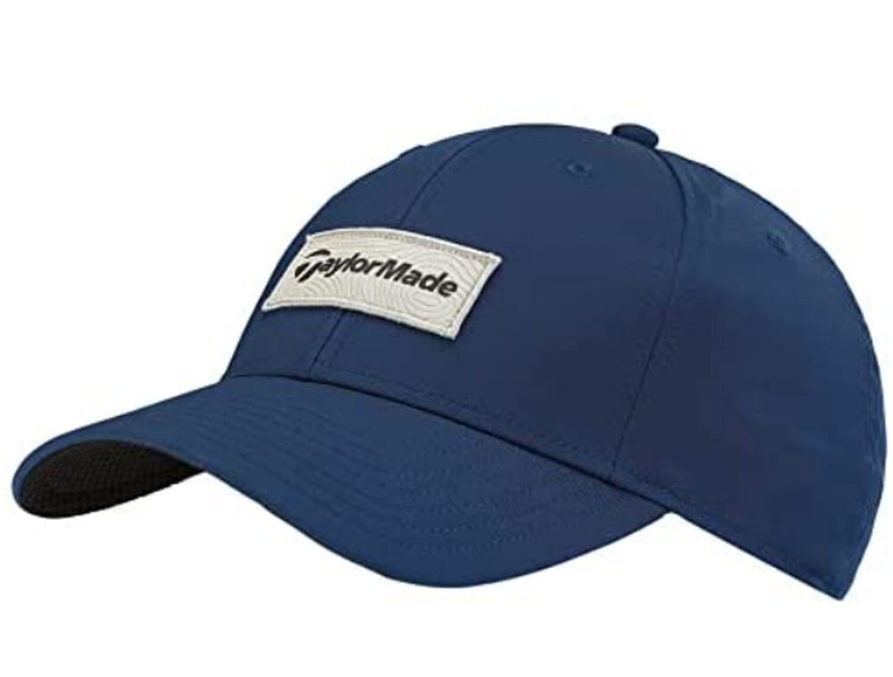 NEW TaylorMade Lifestyle Cage Patch Navy Adjustable Golf Hat/Cap ...