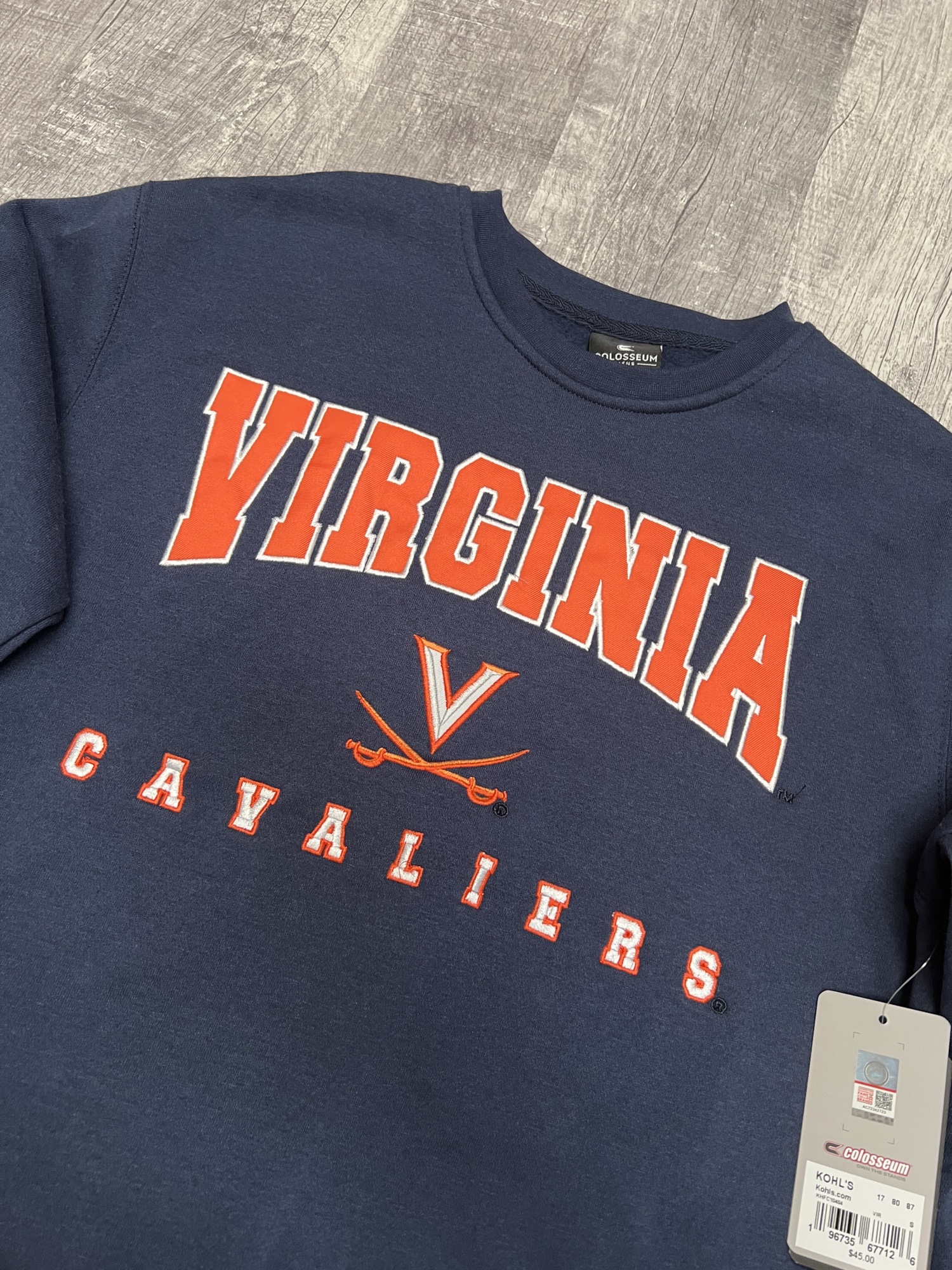UVA University of Virginia Cavaliers Wahoos Hoos Sweater Long Sleeve ...