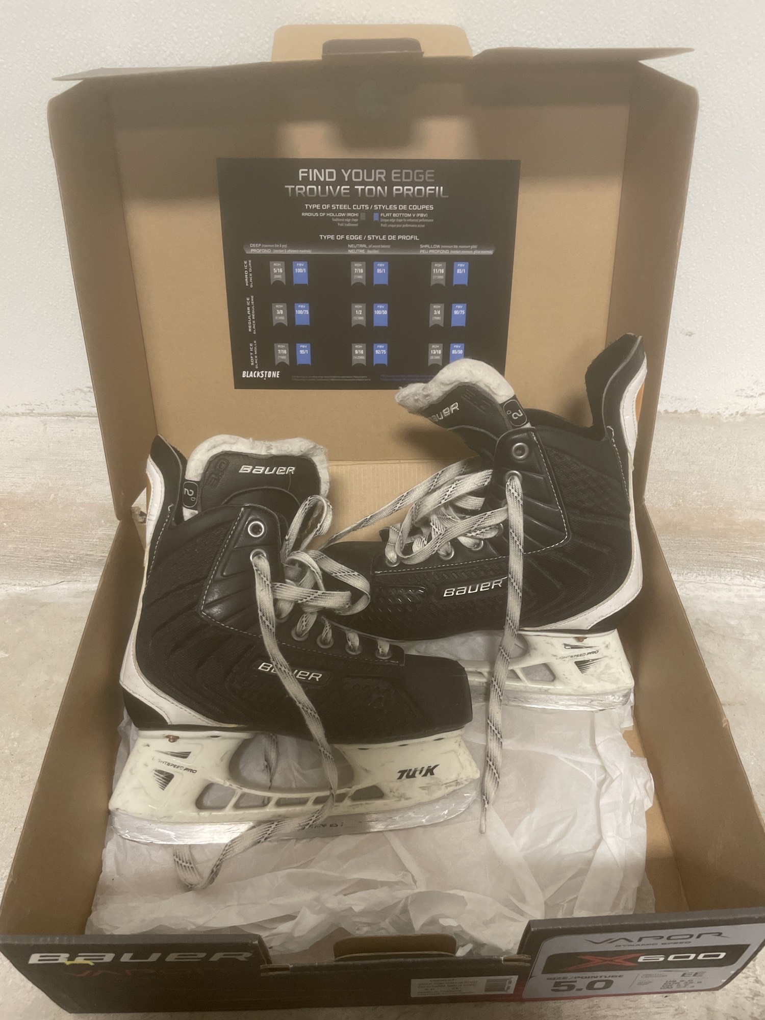 Junior Used Bauer Flexlite Hockey Skates 2.0 | SidelineSwap