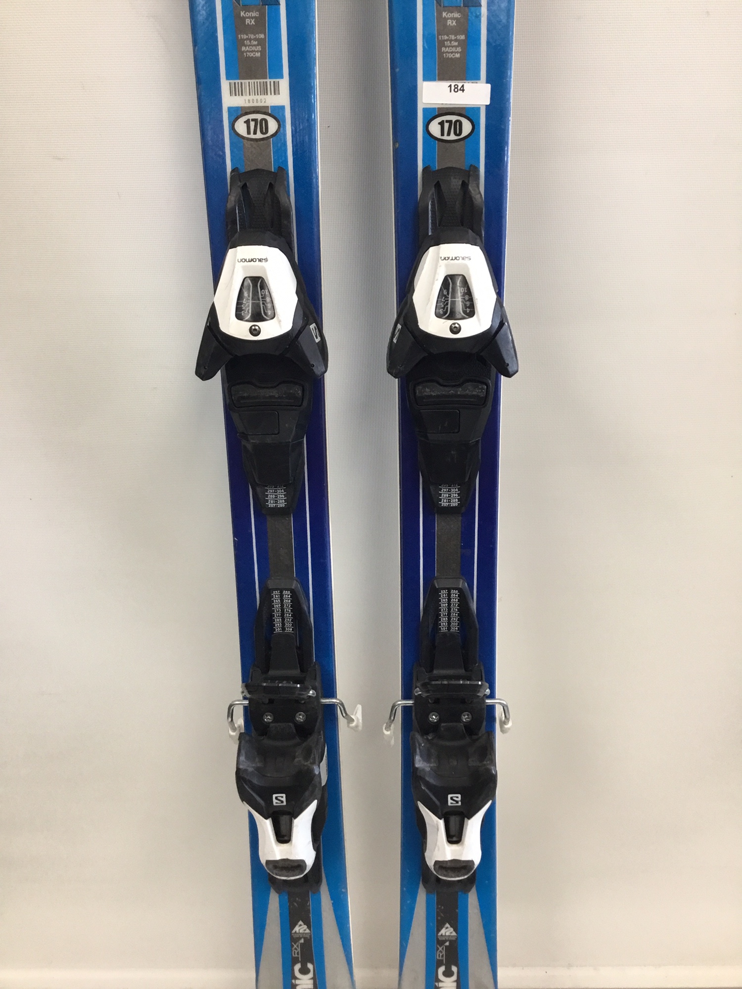 170 K2 Konic RX Skis | SidelineSwap