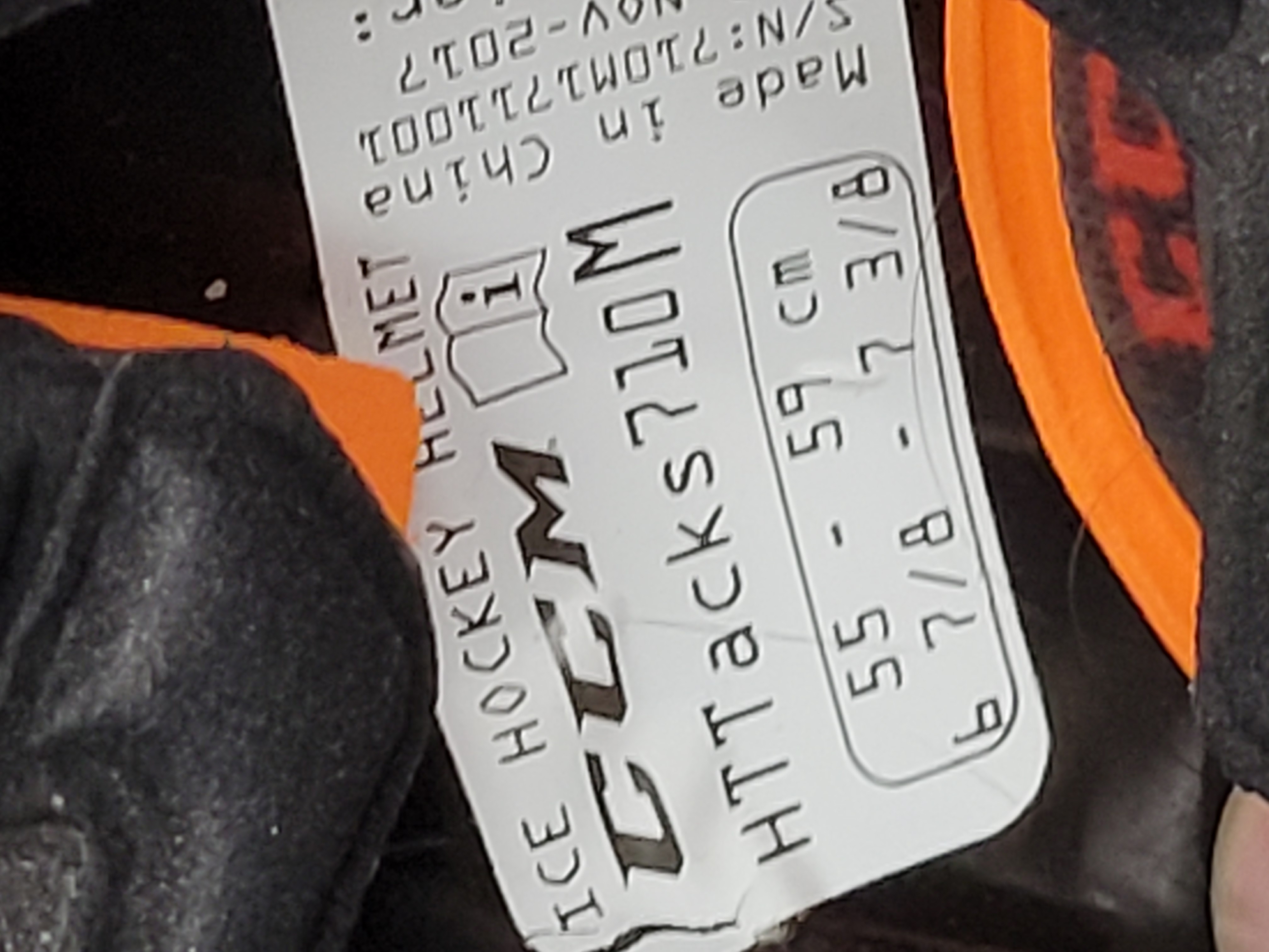 Used Medium CCM Tacks 710 Helmet Pro Stock #242 | SidelineSwap