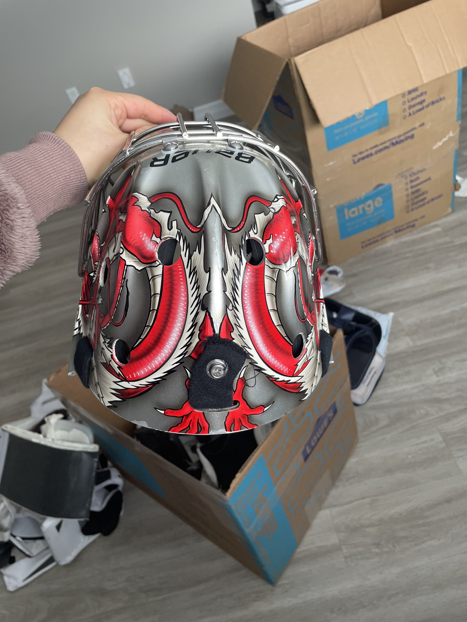 Bauer 960 Custom Painted Goalie Mask | SidelineSwap