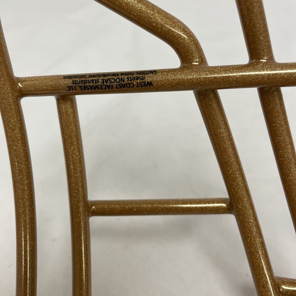 Schutt SUPER PRO EGOP-II Adult Football Face Mask In Metallic Gold ...