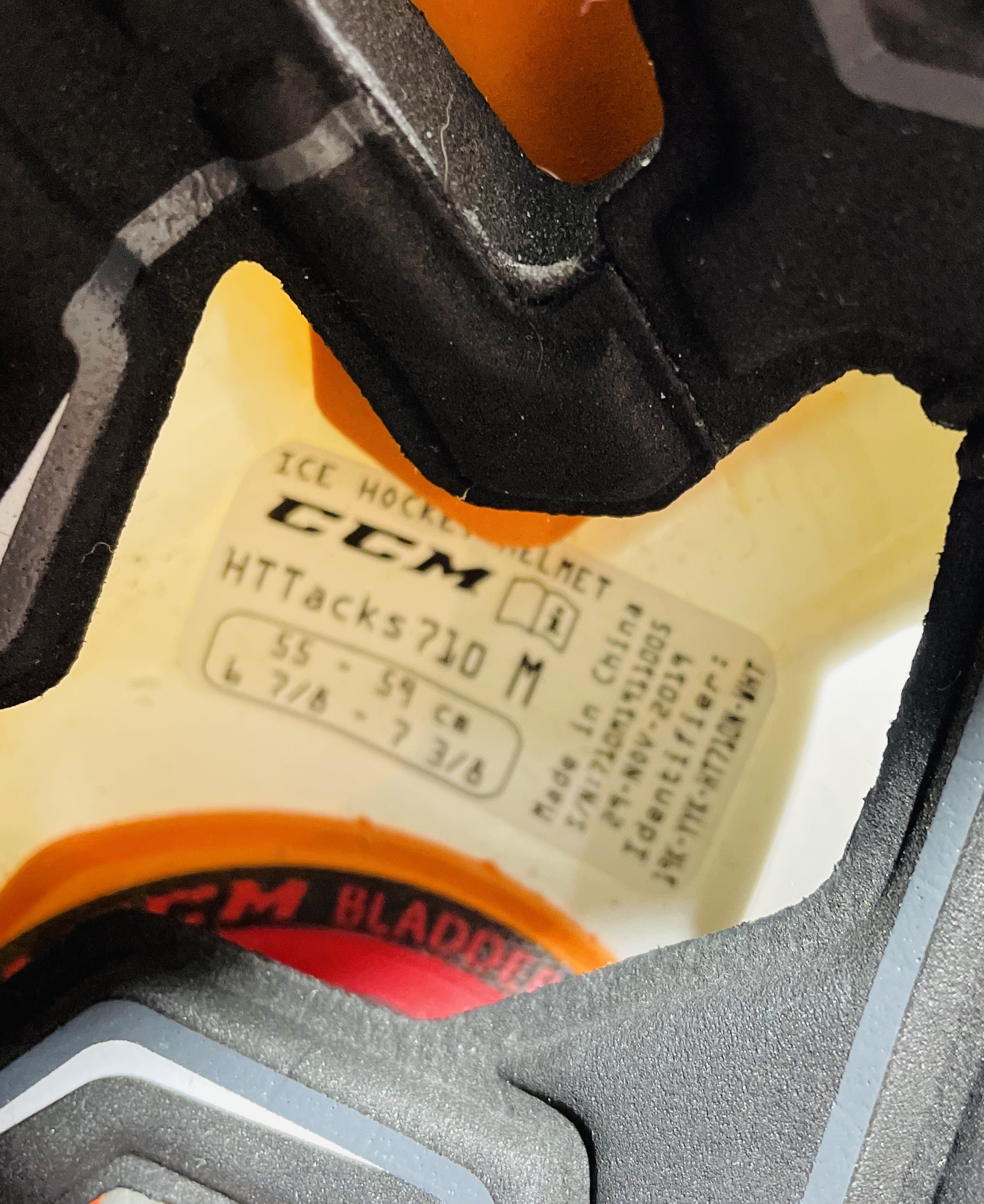 New Medium White CCM Tacks 710 Pro Stock Helmet w/Visor | SidelineSwap