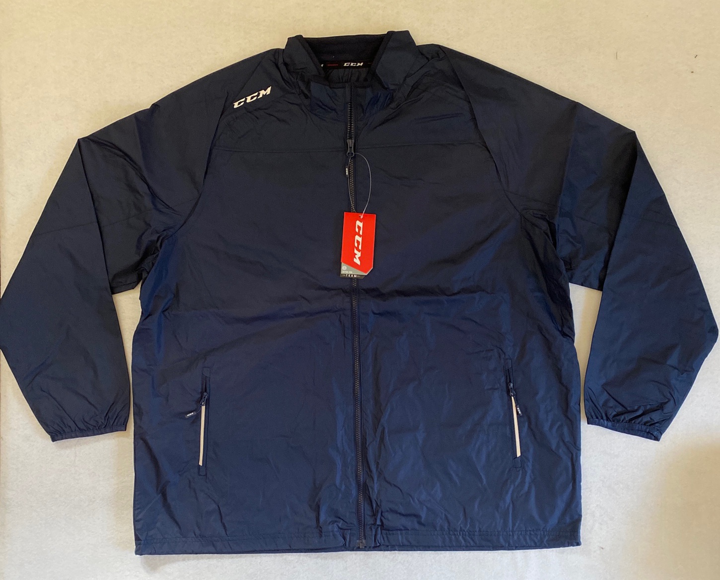NEW CCM Lightweight Jacket, Navy Blue, Sr. Large | SidelineSwap