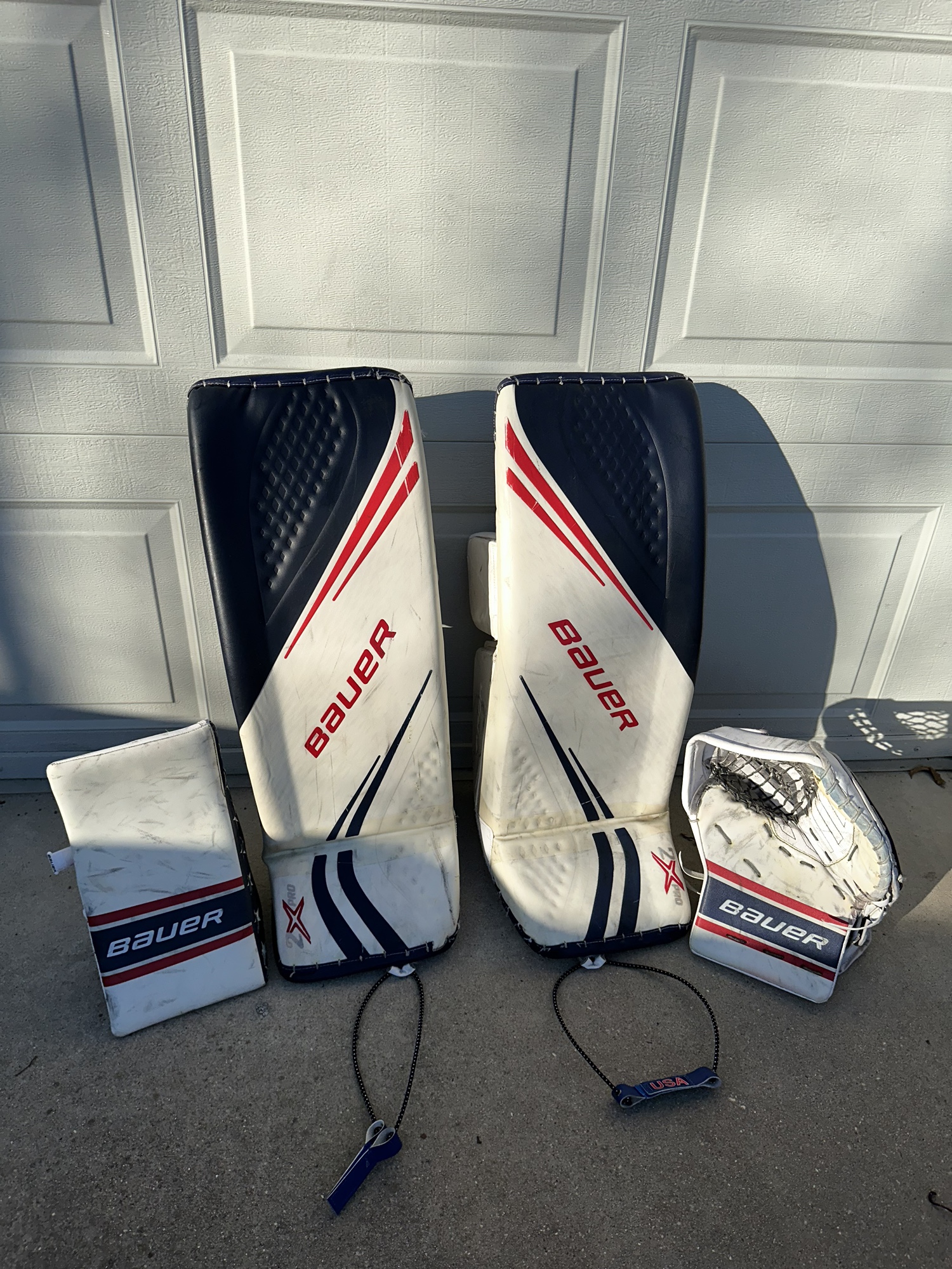 USNDTP Game Used Pro Stock Bauer Vapor 2X Pro Set Medium Noah Grannan ...