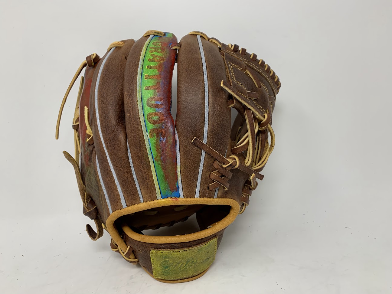 Chest Nut Oil Kip Leather 11.25 Inch Baseball Glove 2nd Base or Trainer ...