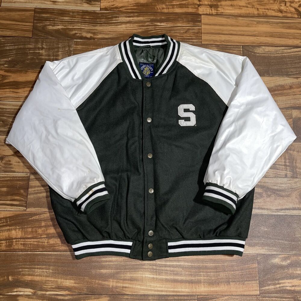 Vintage Steve and Barry's Michigan State Spartans Varsity Letterman ...