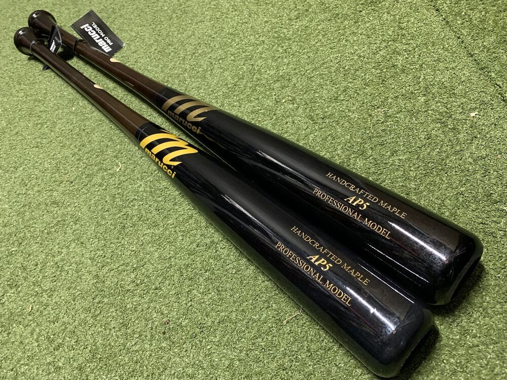 Marucci AP5 Pro Maple Wood Baseball Bat - 32" Cupped End ~ Black/Brown ...