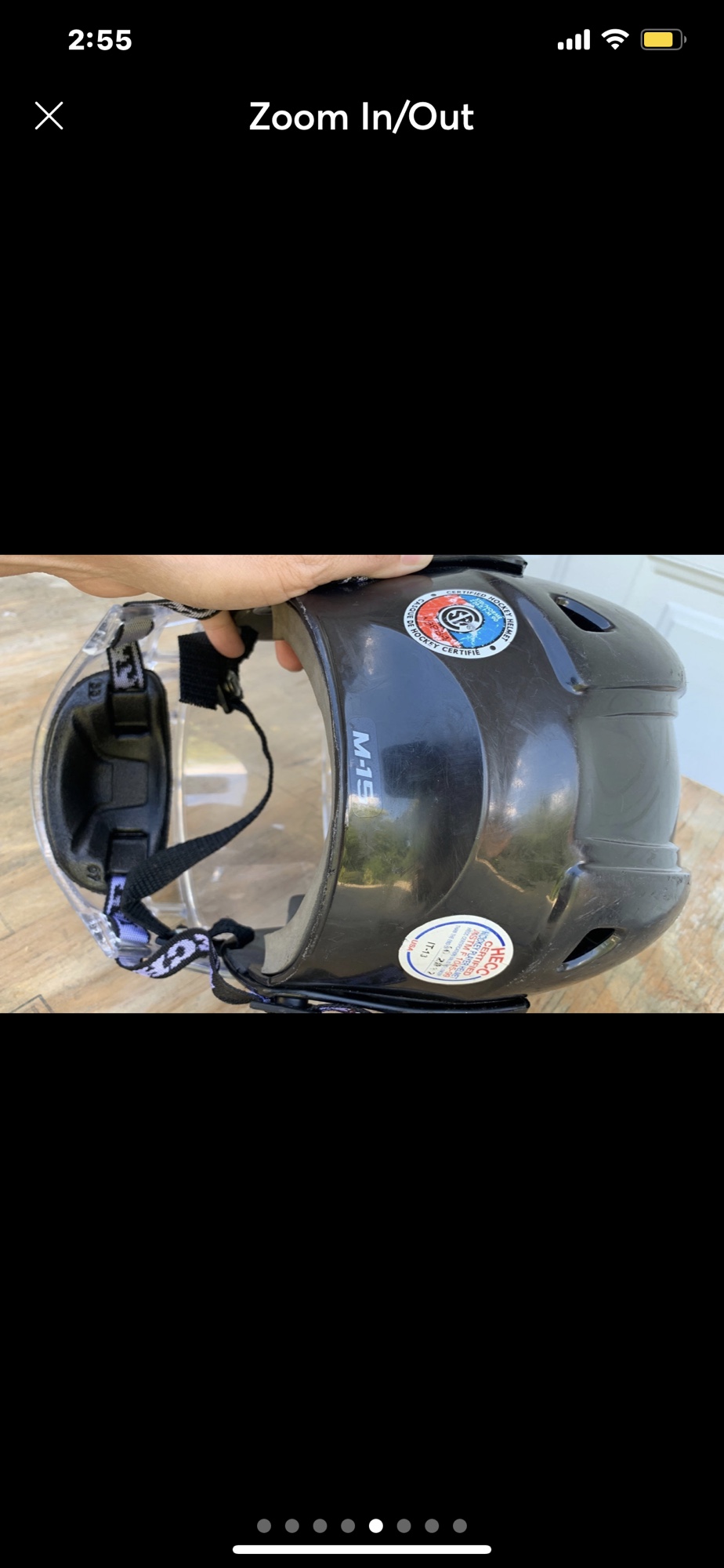 Mission M-15 Large Adult hockey helmet w/ ITECH shield | SidelineSwap