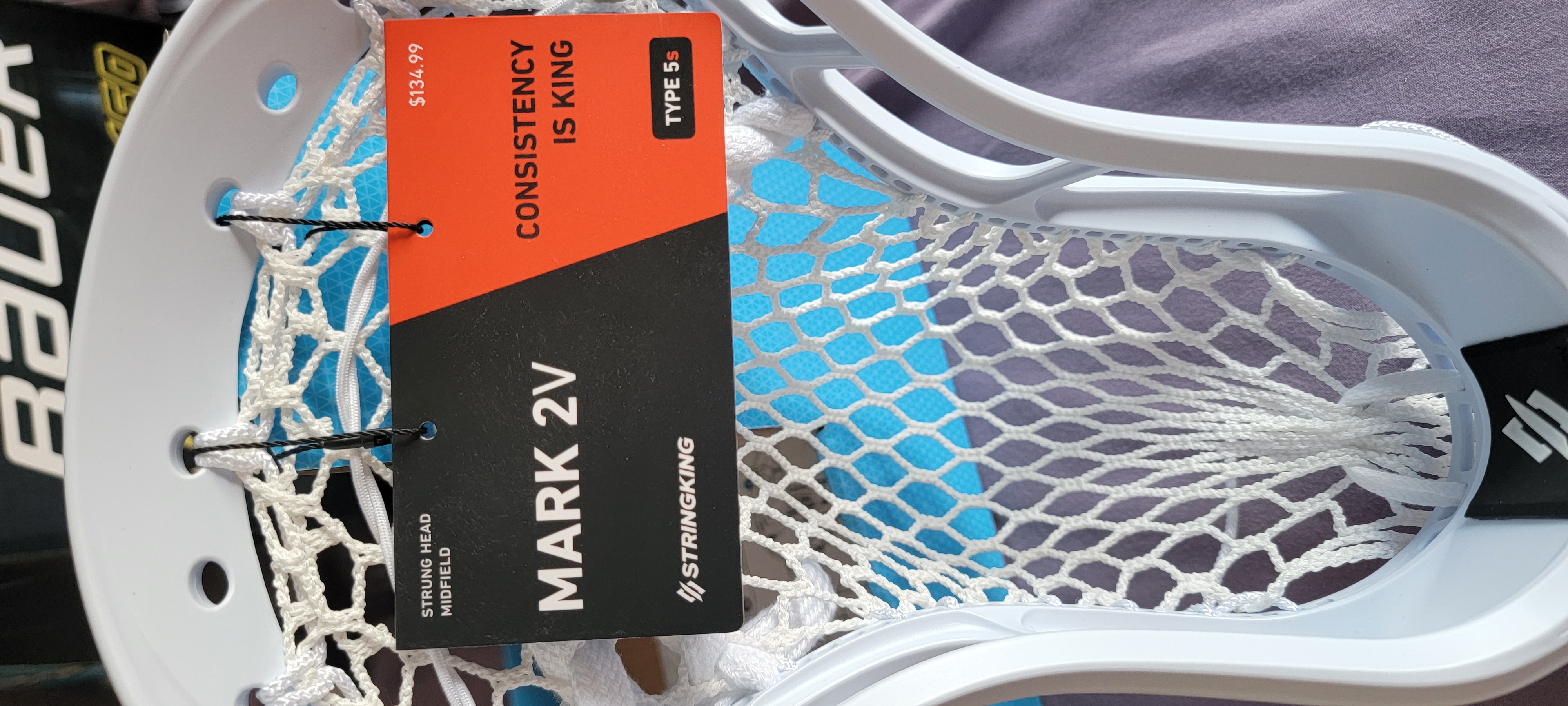 Brand New StringKing Mark 2V Lacrosse Head Strung w/ New Type5s Mesh ...