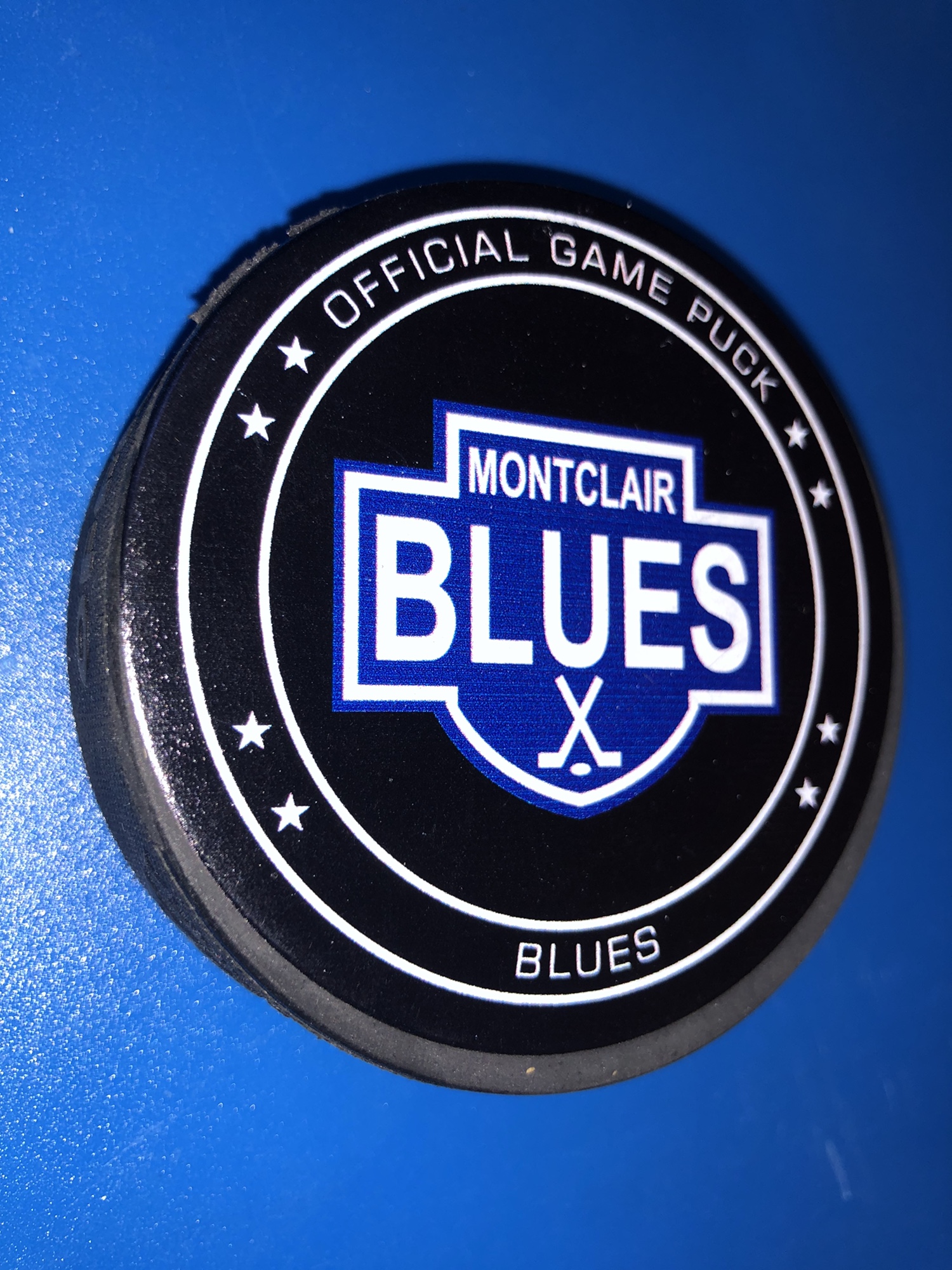 MONTCLAIR BLUES HOCKEY PUCK | SidelineSwap