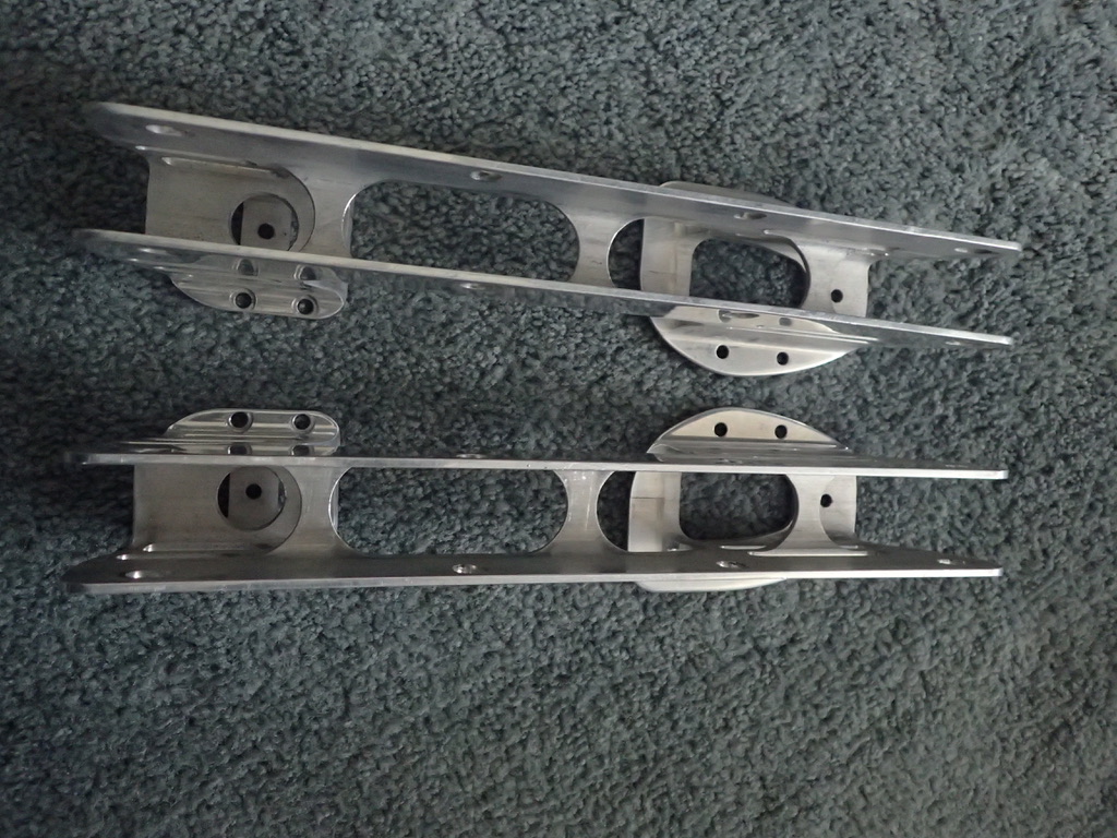 VINTAGE ALUMINUM Inline Roller Hockey Chassis Frames 9.33" Unbranded ...