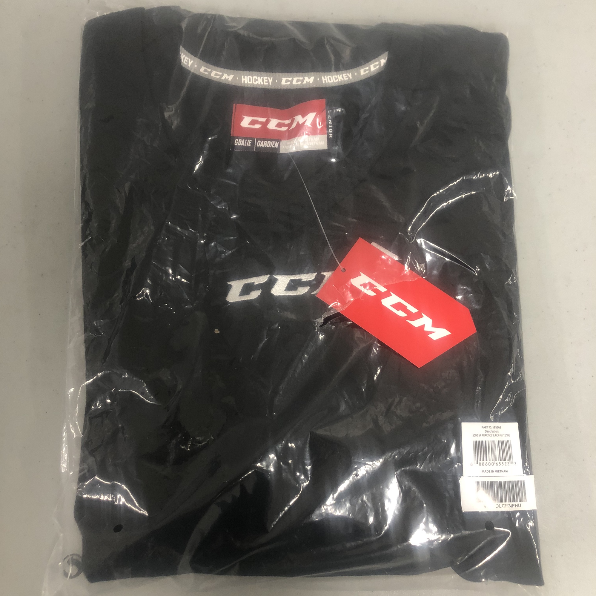 NEW CCM black goalie cut jersey | SidelineSwap