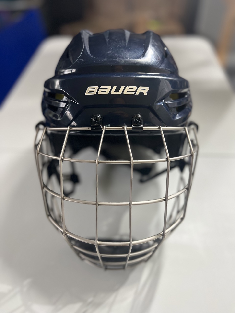 Used Large Bauer Re-Akt 95 Helmet with Large Profile III Cage | SidelineSwap