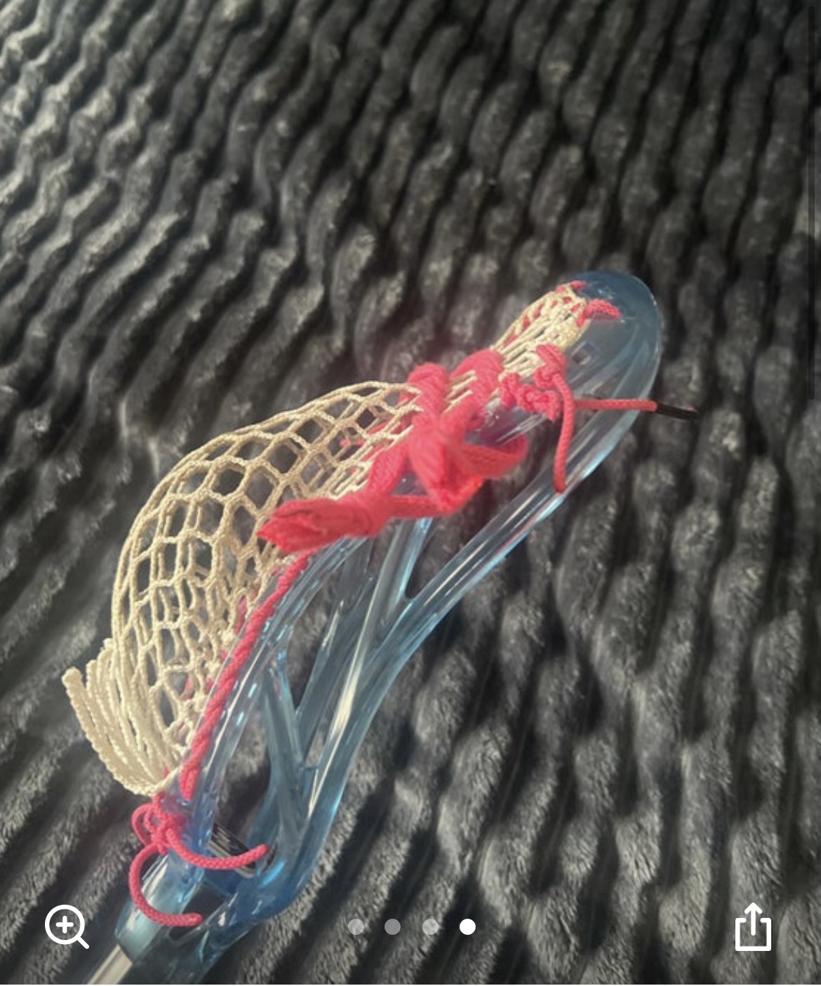 Used one time Ion lacrosse head. String kings 4s mesh mid pocket ...