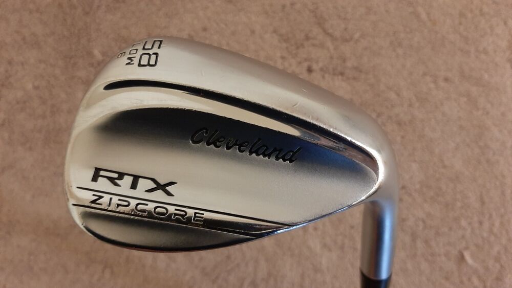 Cleveland RTX Zipcore Chrome 58:06 Low Wedge Dynamic Gold Spinner Tour ...