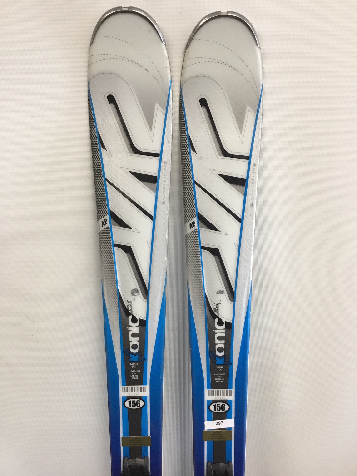 156 K2 Konic RX Skis | SidelineSwap