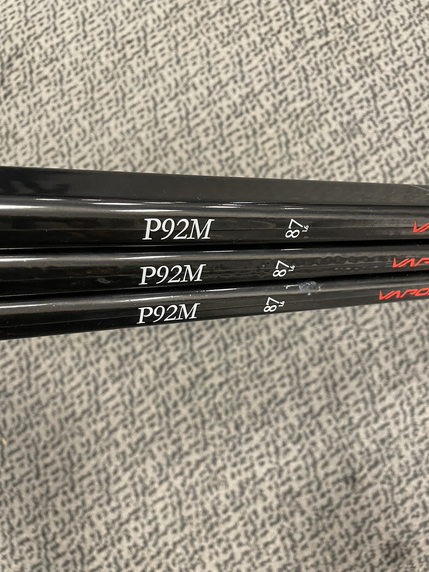 3-Pack Bauer Vapor X League P92M curve 87 flex right hand hockey sticks ...