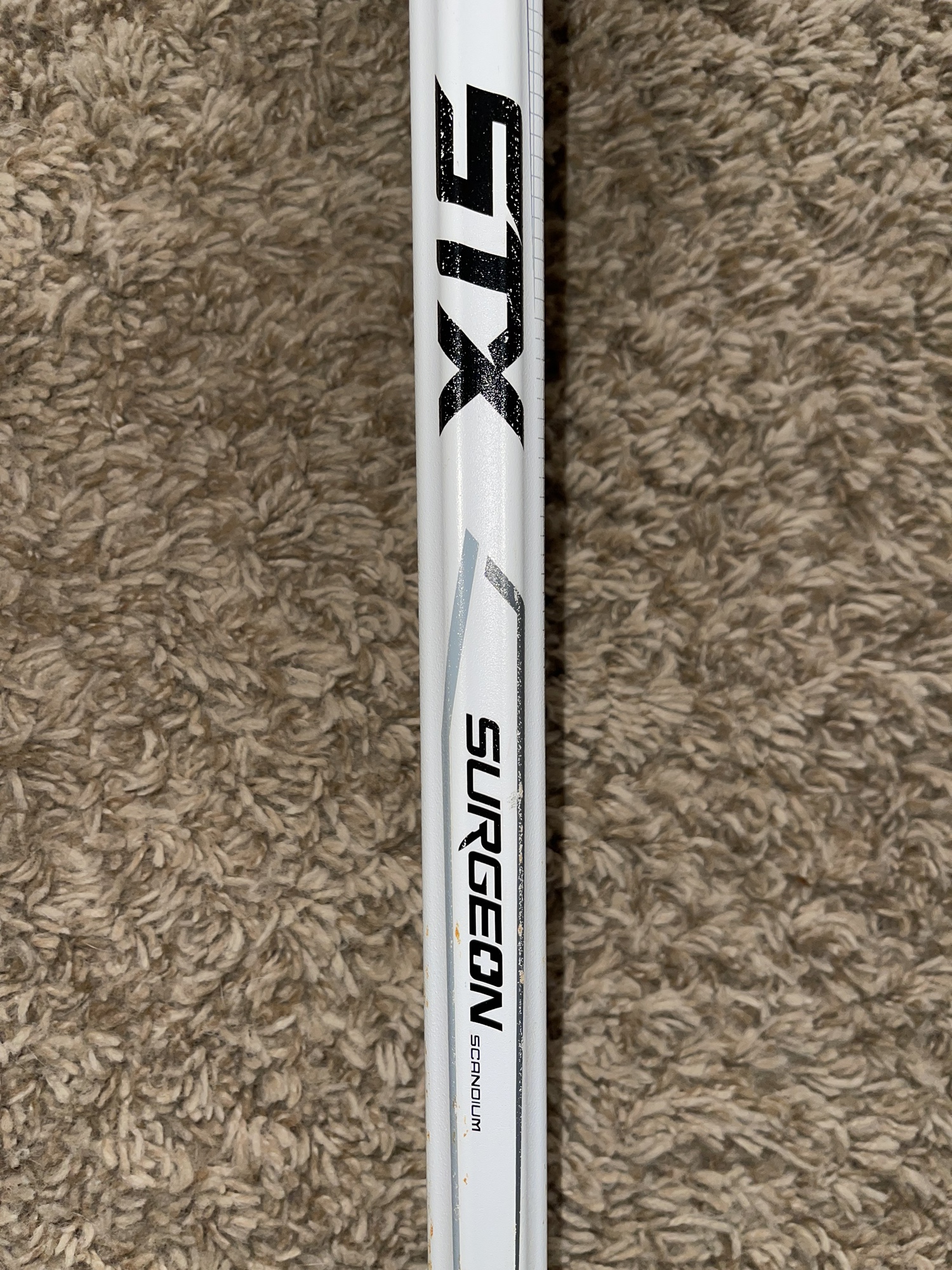 Complete Lacrosse Goalie Stick (Warrior & STX) (Orange, White & Blue ...