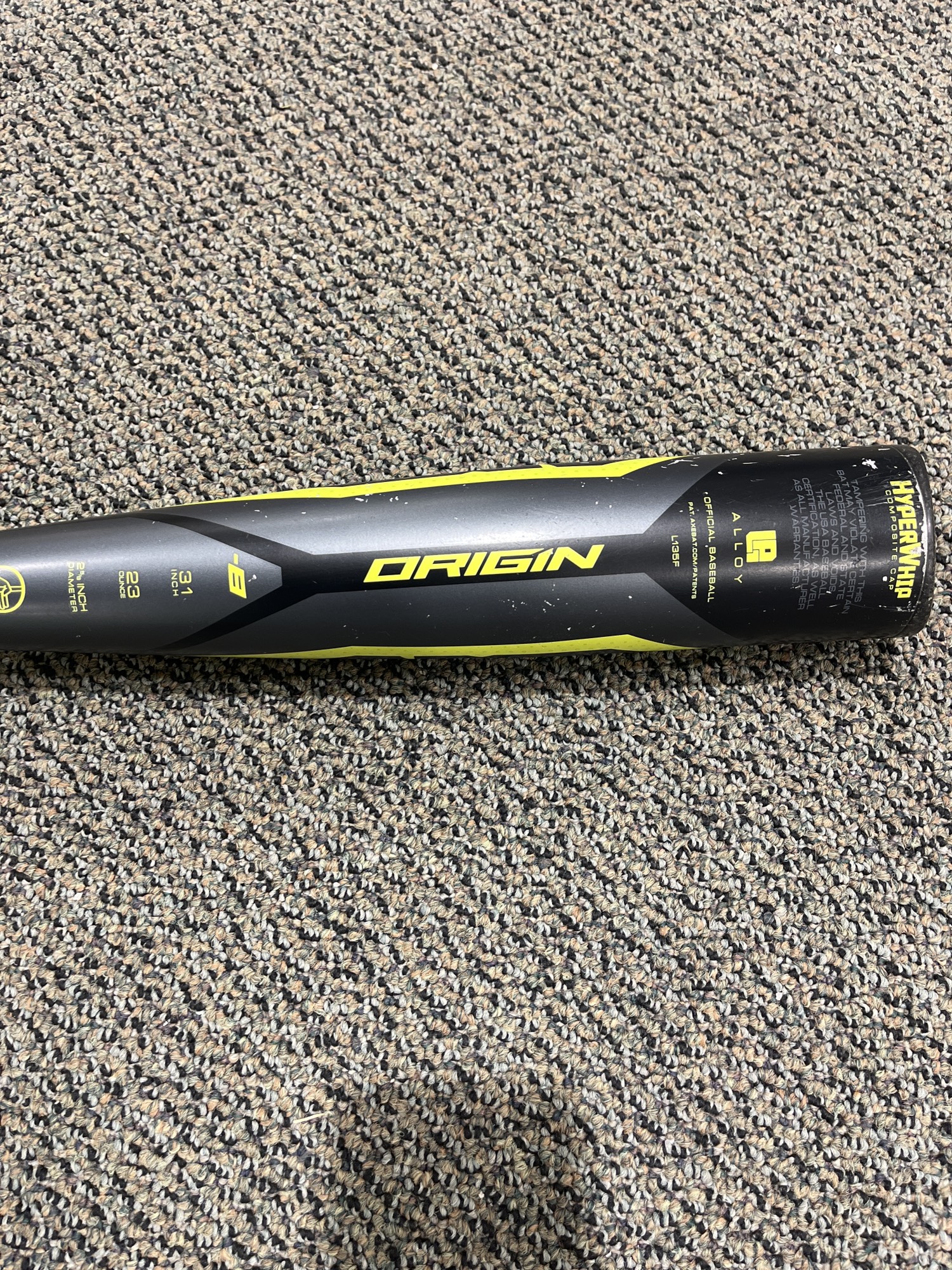 Used USABat Certified AXE Origin Alloy Bat -8 23OZ 31" | SidelineSwap