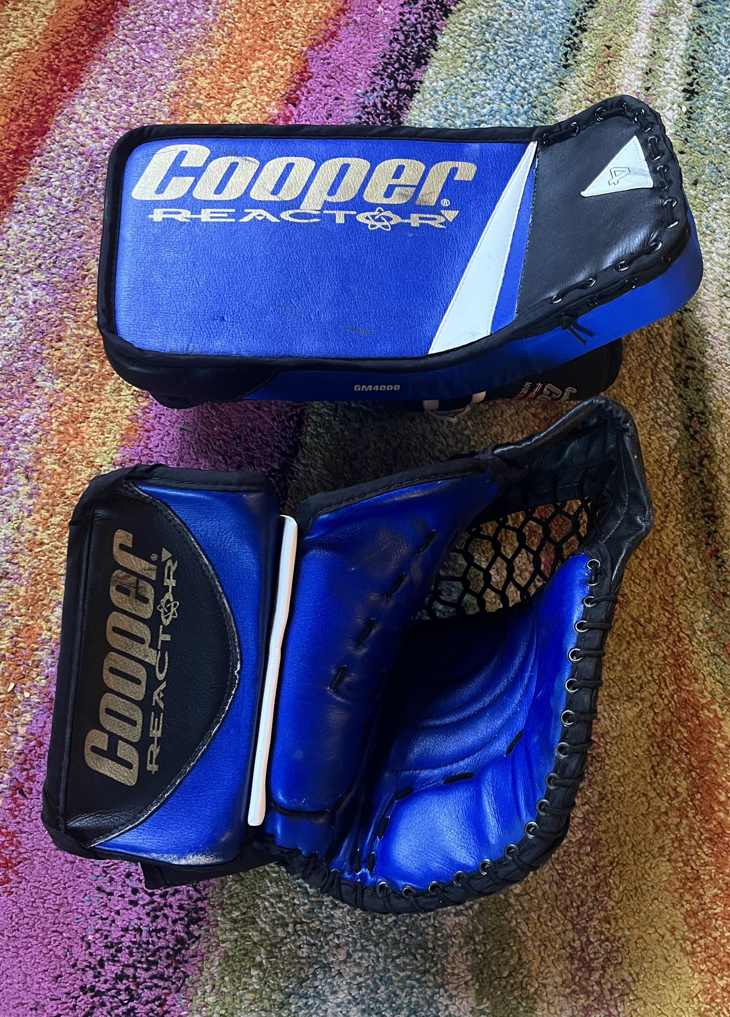 Cooper Reactor Pro Return Hockey Goalie Catcher/Blocker Olaf Kolzig ...